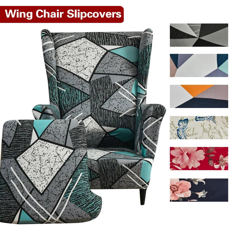 Revamp Your Wingback Chair with a Stretchable Slipcover Ireland ...