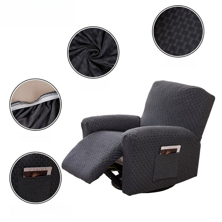 Jacquard Dust-Proof Split Sofa Cover for Cheers Recliners - Full ...